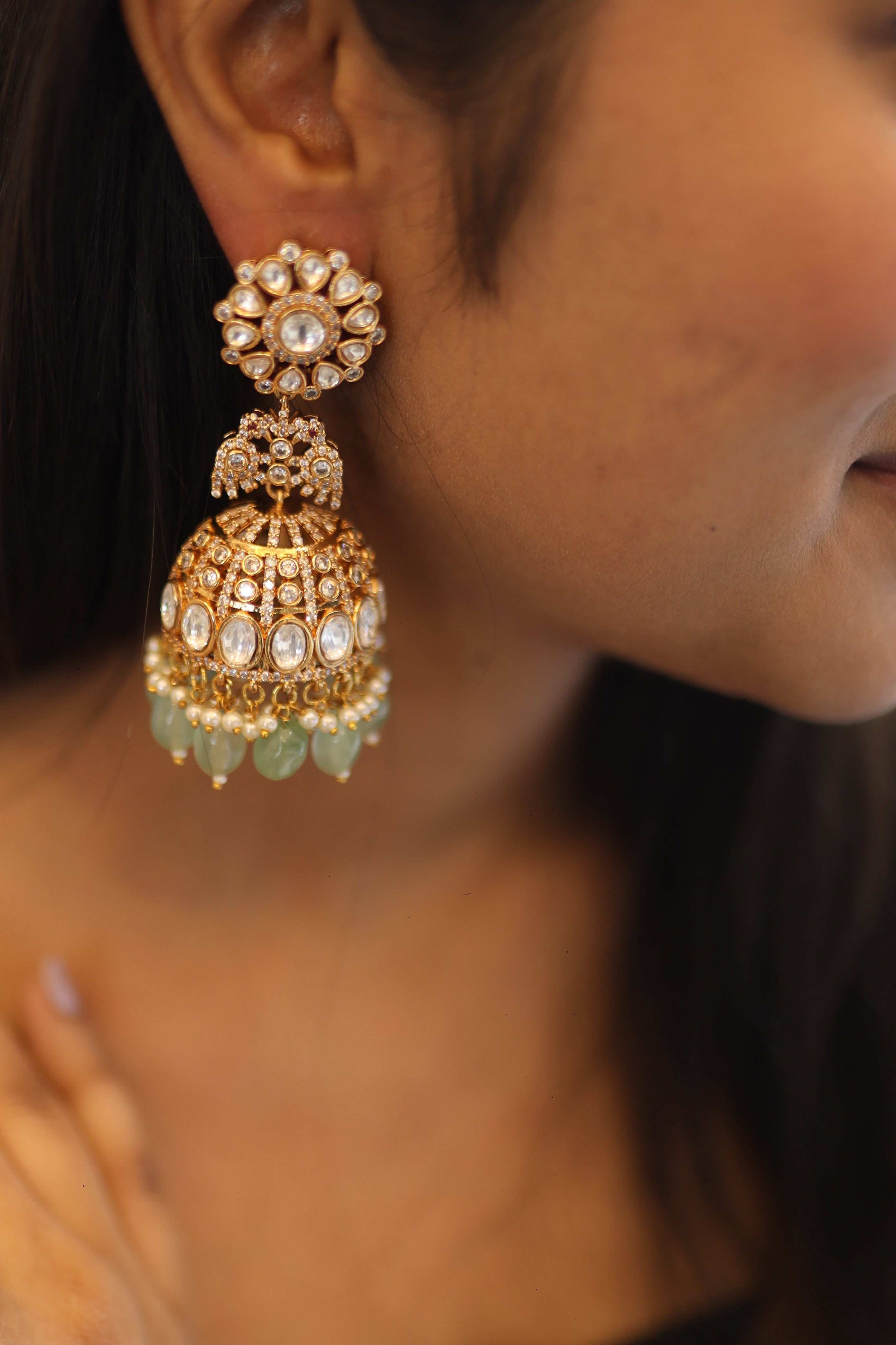 Roohani Jhumka - Green – Ishil