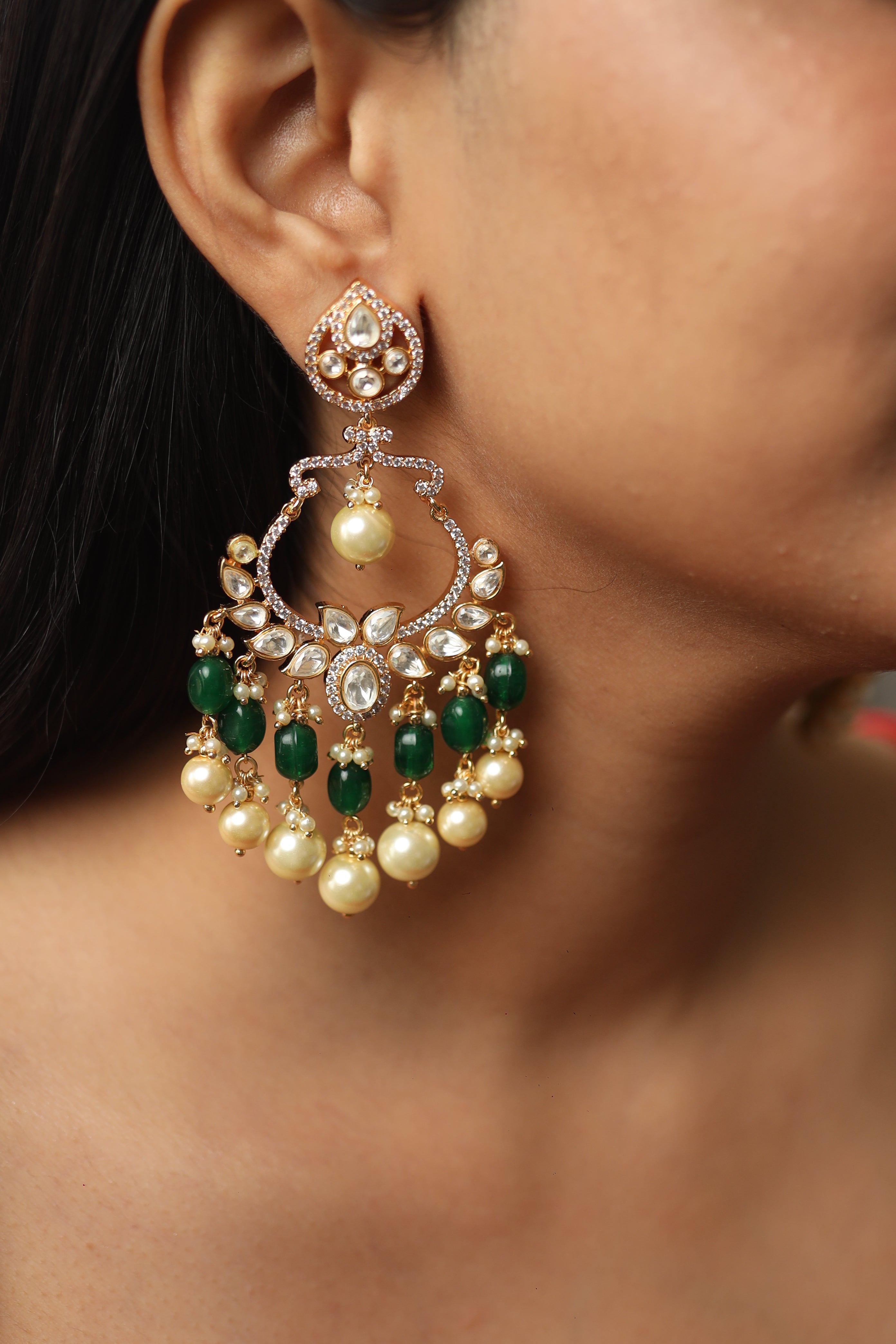 Sitaara Chaandbali - Green – Ishil