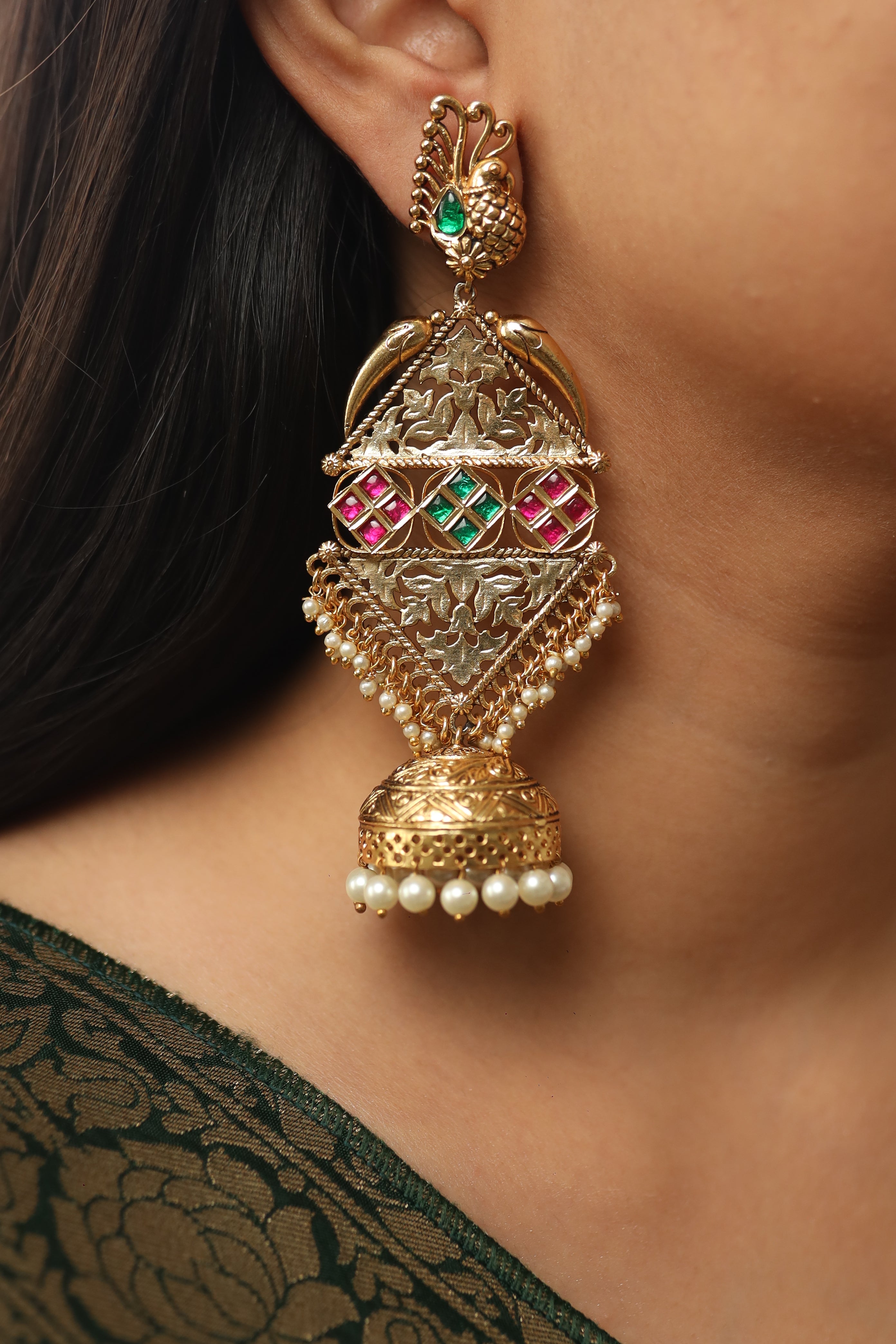 Roop Gold Earrings – Ishil