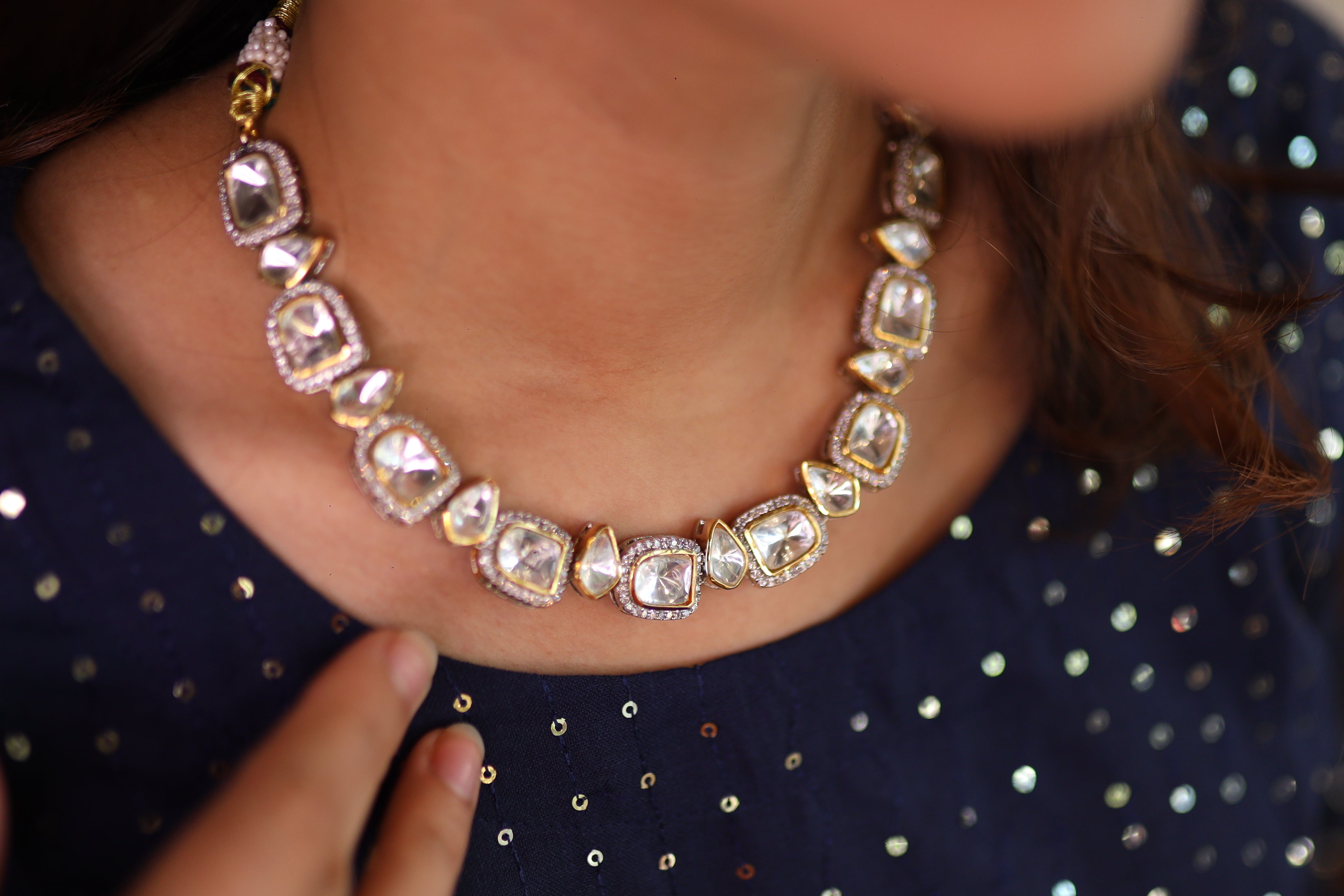 Ziya Polki Necklace Set – Ishil