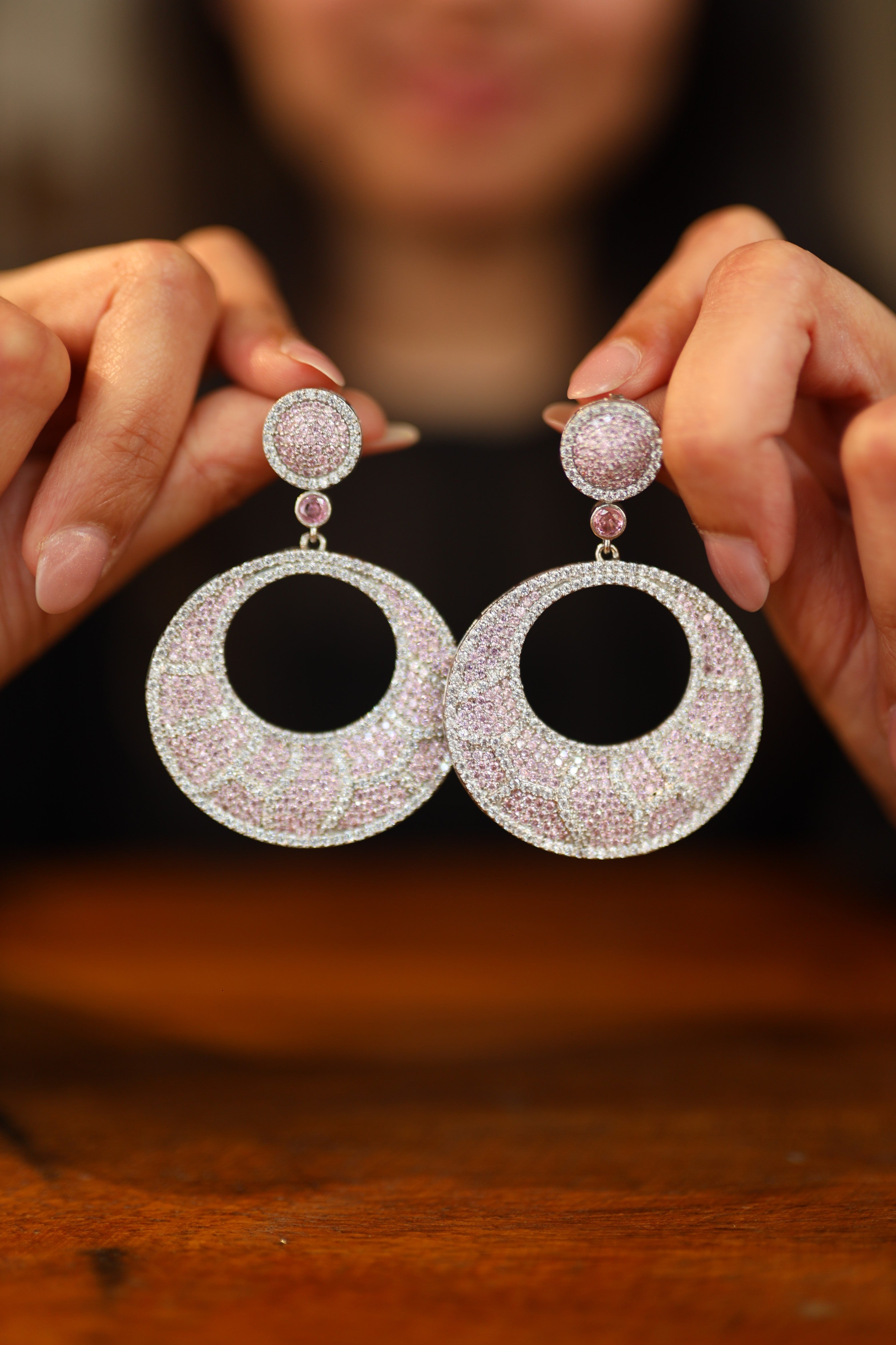 Emma Pink Victorian Earrings – Ishil
